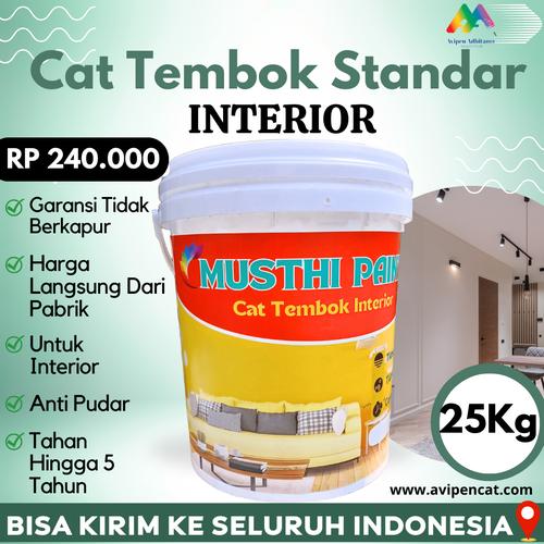 Jual Cat Tembok Dinding Interior Dalam Rumah Standar Pro Musthi Paint ...