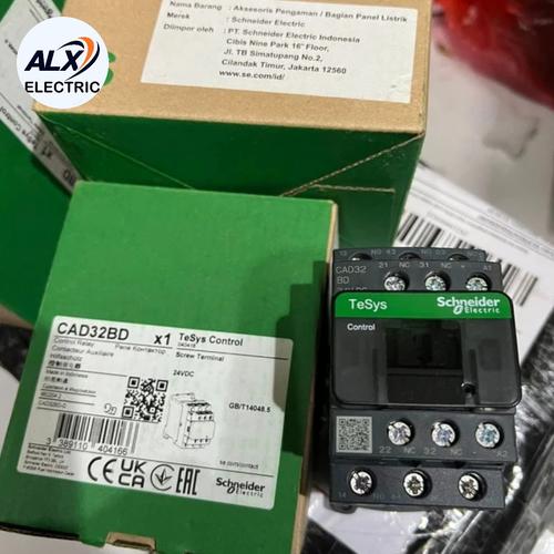 Jual CAD32BD CONTACTOR RELAY SCHNEIDER CAD32 24VDC ORIGINAL - Jakarta ...