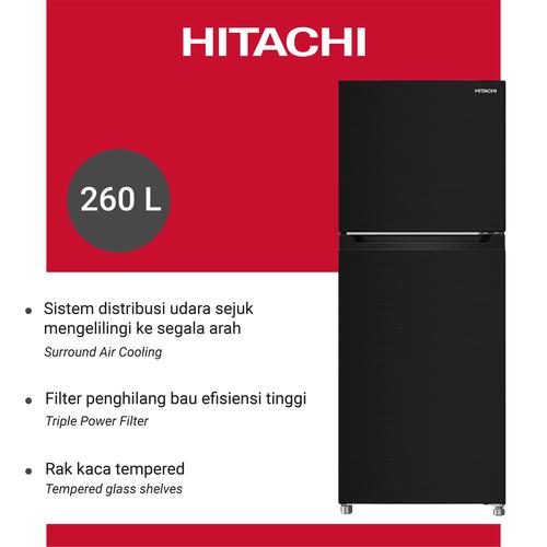 Promo HITACHI Kulkas 2 Pintu 260 Liter HRTN5275MFBBKID Cicil 0% 3x - Jakarta Utara - HITACHI ...
