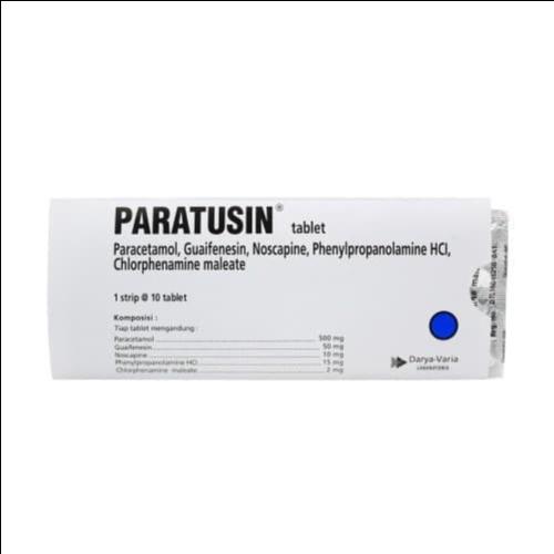 Jual PARATUSIN STRIP ISI 10 TABLET - obat flu , batuk dan demam ...