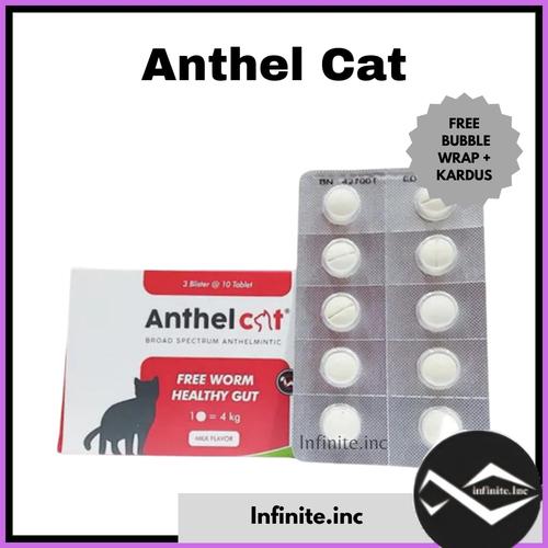 Jual Anthel Cat 10 TABLET/ 1 BLISTER (KEMASAN BLISTER)- Obat Cacing ...