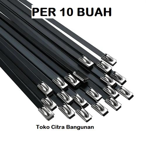 Jual Plat Pengikat Kuat Clamp Ikat Stainless Steel 304 4.6 X 40 cm 10 ...