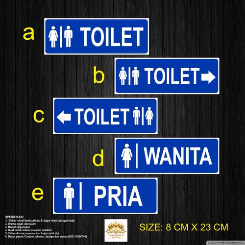 Jual Stiker Rambu Toilet / Rambu Tulisan Toilet - a - Kab. Bekasi ...