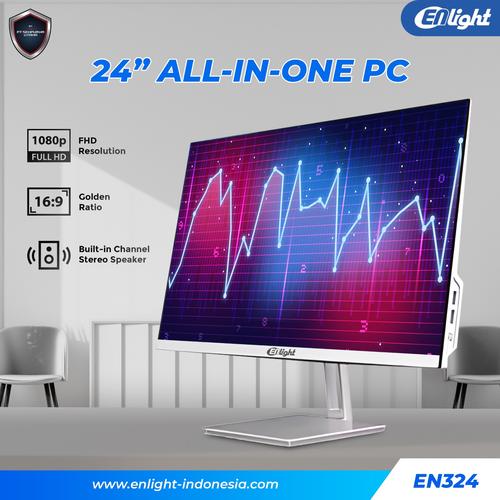 Jual All in one PC Enlight AIO EN324 Intel I3 GEN 8 24" RAM 8GB SSD ...
