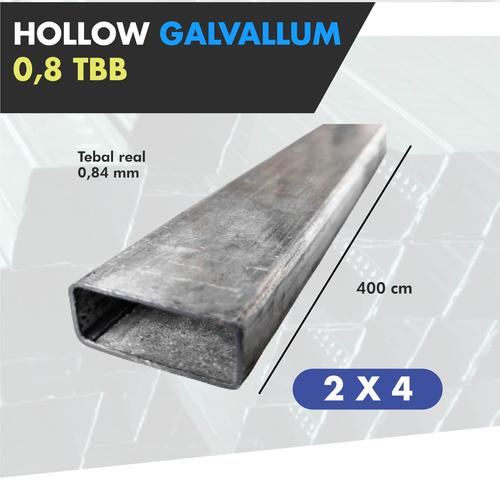Jual HOLLOW 2x4 0,8 mm / HOLO / RANGKA HOLLOW GYPSUM / HOLLOW GALVANIS ...