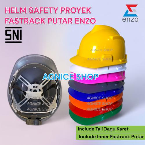 Jual Helm Safety Proyek SNI ENZO Fastrack Model Putar - Pink, Helm ENZO ...