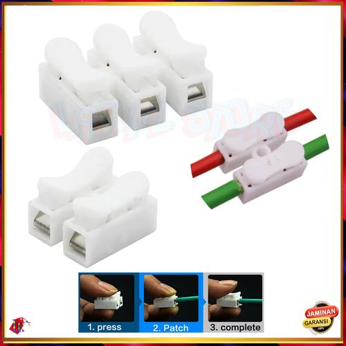 Jual Quick Connect Terminal Konektor CH-2/3 Sambungan Jepit Kabel ...