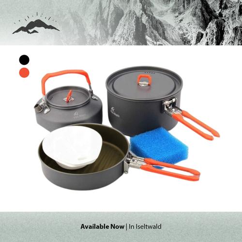 Promo Cooking Set Teflon Firemaple Set Anti Lengket Feast 2 - Black ...
