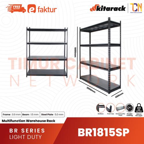 Jual Rack Gudang BR1815SP KITARACK 4 Layer Steel Panjang 1,5 Meter ...