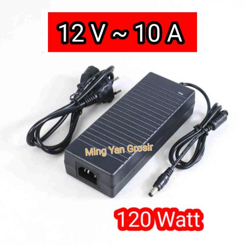 Jual Adaptor 12V 10A Power Supply DC 120 Watt 12 Volt Amplifier CCTV Router - Kota Tangerang ...