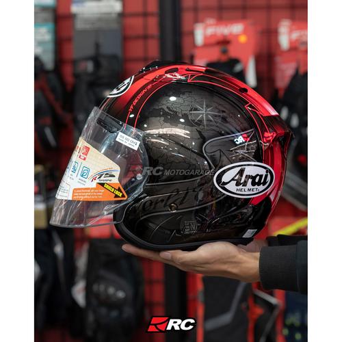 Jual Helm Motor Half Face - Arai VZ Ram Harada Tour Black Original ...