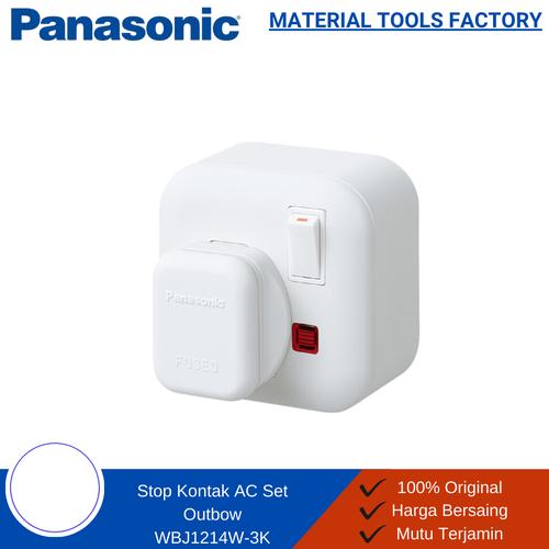 Jual Stop Kontak AC Panasonic Outbow WBJ1214W-3K Wide Series - Stop ...