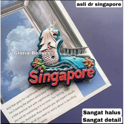 Jual RUNE tempelan kulkas magnet singapore patung merlion souvenir oleh ...