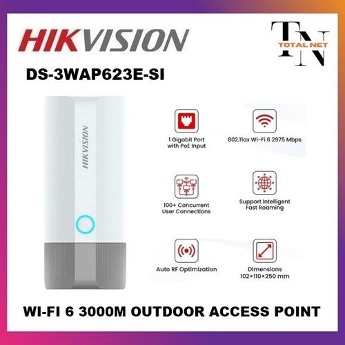 Jual Hikvision DS-3WAP623E-SI Access Point Wireless WiFi 6 AX3000 CPE ...