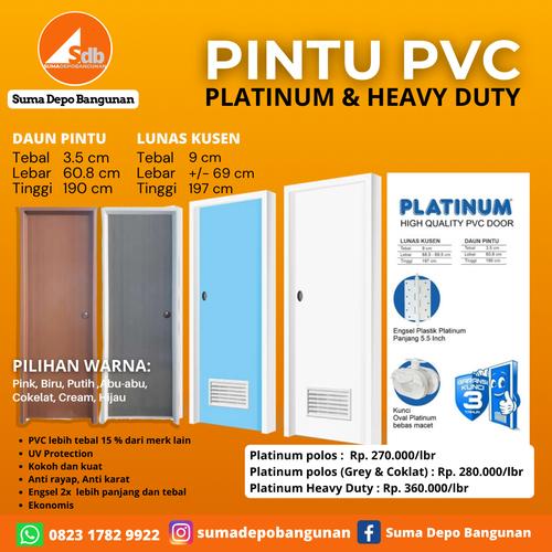 Jual PINTU PVC PLATINUM Ready di Manado - Putih - Kota Manado - Suma ...
