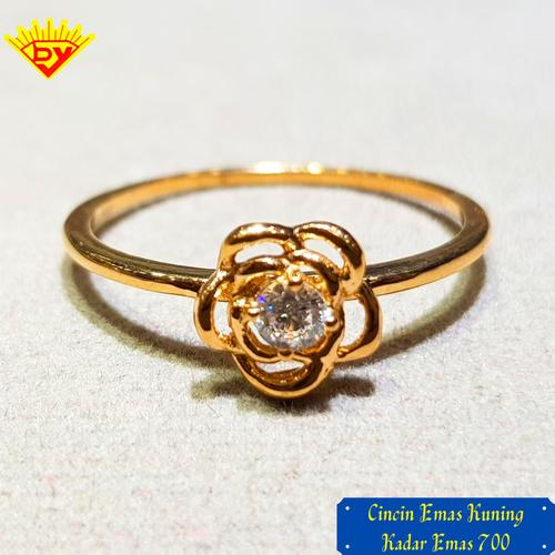 Jual Cincin Emas Kuning Permata 407 Kadar Emas 700 - Jakarta Pusat ...