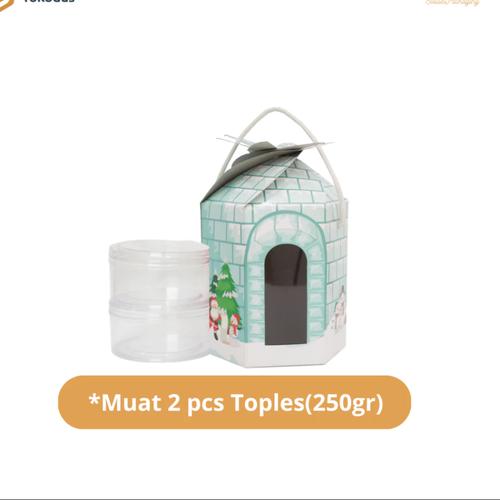 Jual Kardus Box Kue Natal Kue Kering Ukuran 14 x 12 x 12cm Muat 2 ...