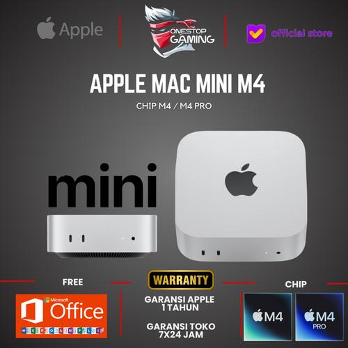 Promo Apple Mac Mini M4 | M4 Pro 2024 512GB 256GB 16-Core GPU RAM 24GB MacMini Cicil 0% 3x ...