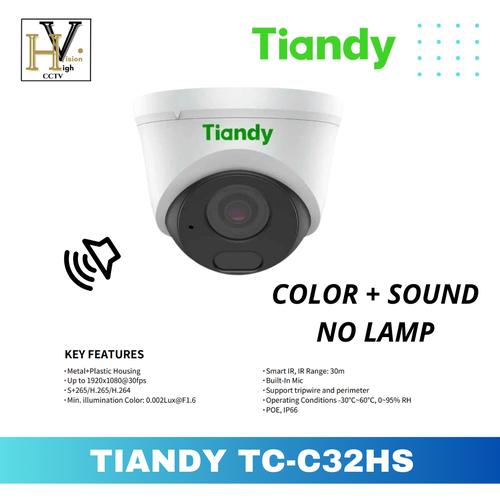 Jual IP CAMERA TIANDY 2MP TC-C32HS COLOR NO LAMP + SOUND INDOR - Kota ...