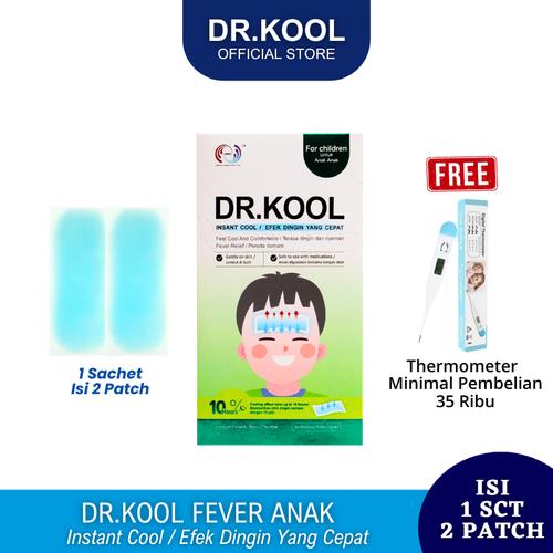Jual DR. KOOL Fever Kid 2 Pcs - Plester Kompres Demam Anak Penurun ...