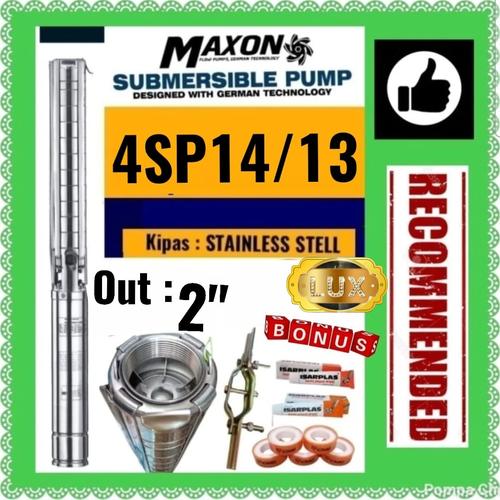 Jual Pompa satelit 4inch STAINLESS 5.5Hp 1Phase 220v MAXON 4SP14/13 ...