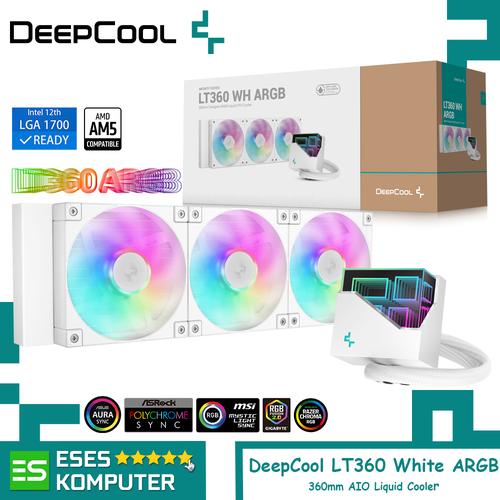 Promo AIO DeepCool LT360 WHITE ARGB | 360mm CPU Liquid Cooler Intel / AMD Cicil 0% 3x - Kota ...