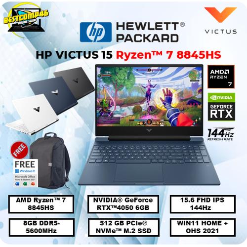 Jual LAPTOP HP VICTUS GAMING 15 NVIDIA RTX4050 RYZEN7 8845HS RAM 8GB ...
