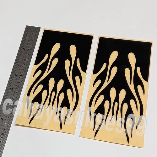 Jual Sticker Cutting API Flame HITAM Spakbor Motor Body Mobil Stiker ...