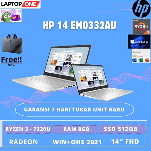 Promo HP 14 RYZEN 3 7320 8GB 512GB W11+OHS 14.0FHD IPS BLIT 2Y GLD ...