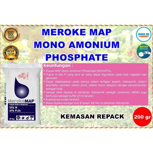 Jual Pupuk MAP Meroke Kemasan Repack 200 Gram Mono Ammonium Phosphate ...