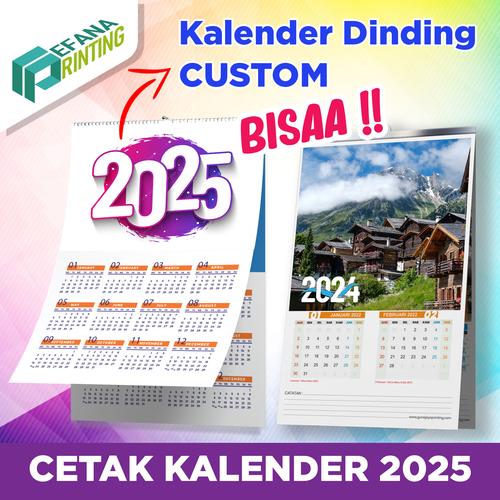 Jual cetak kalender dinding custom - 3 LEMBAR, SPIRAL - Kota Bekasi ...