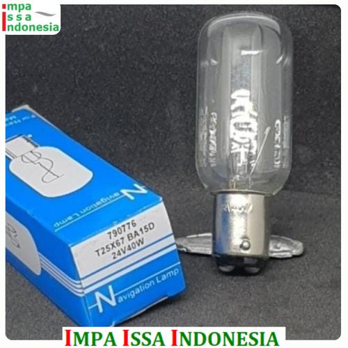 Jual 790776 TUBULAR PILOT LAMP,CLEAR BA-15D, 25x70MM 24V 40W - Kota ...