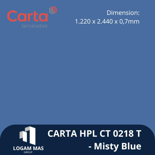 Jual CARTA HPL CT 0218T - Misty Blue - High Pressure Laminates ...