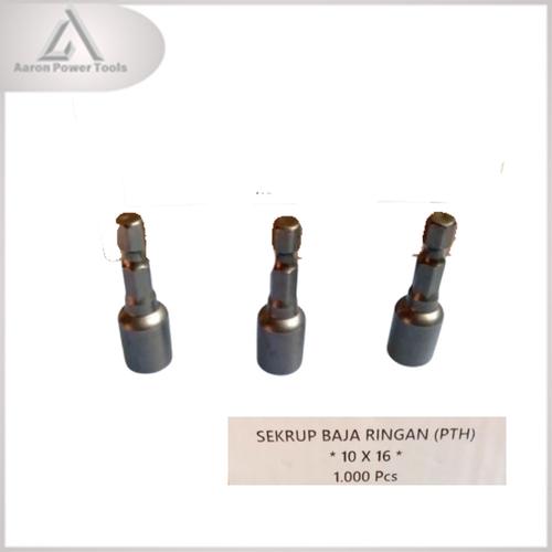Jual Baut Baja Ringan 10x16 Moon Lion/Sekrup Roofing Putih 10x16 Moon ...