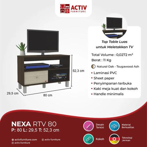 Jual Rak TV – Nexa RTV 80 – Activ Furniture - Kab. Bogor - Royal Bangunan Official | Tokopedia