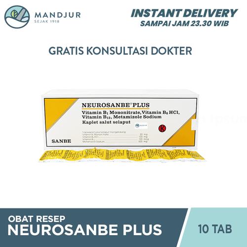 Jual Neurosanbe Plus Strip 10 Tablet / Vitamin B / Vitamin Syaraf ...