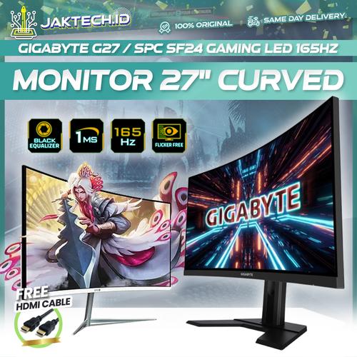 Promo Monitor Gaming 32" / 27" / 24" Inch LED Curved FullHD 144HZ 1MS ...