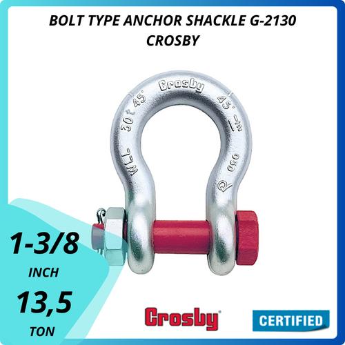 Jual SHACKLE G-2130 1-3/8" WLL 13-1/2 T CROSBY (BOLT TYPE ANCHOR SEGEL ...