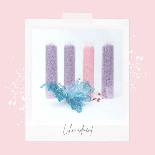 Jual Lilin Adven (3 Ungu + 1 Pink) Stearin/ Palm Wax uk. 4,5 x 20 cm ...