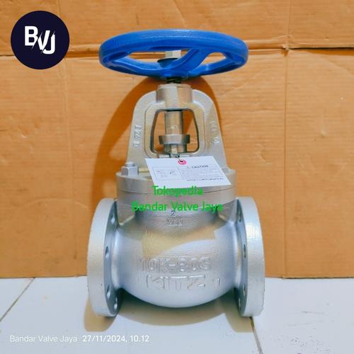 Jual Globe valve kitz 4 inch cast iron jis 10k original 100% - Jakarta ...