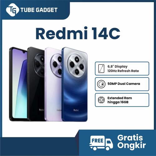 Promo Xiaomi Redmi 14C 8/256GB 6/128GB [+8GB Extended RAM] Original ...