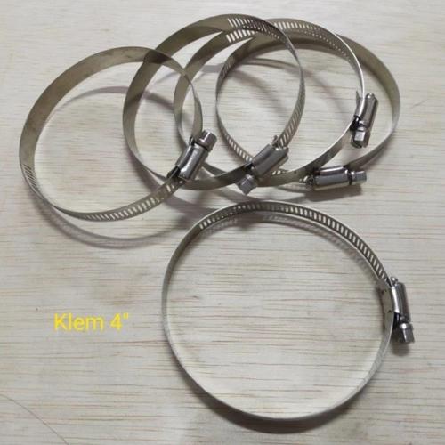 Jual KLEM STAINLESS FLEXIBLE DUCTING 4 INCHI/KLEM PIPA FLEXIBLE ...