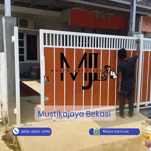 Jual pagar besi minimalis kombinasi grc - Kota Bekasi - MulyojoyoLas II ...