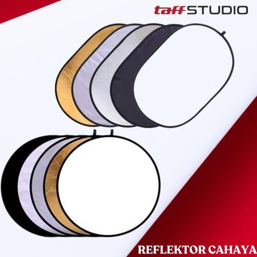 Jual Reflektor Cahaya Foto Studio Bulat Oval Reflector Diffuser Board ...
