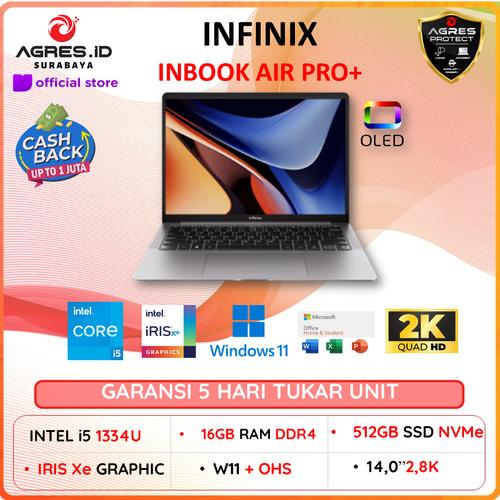 Promo Infinix INBOOK AIR PRO+ OLED I5 1334U 16gb 512gb W11 14.0 2.8K ...