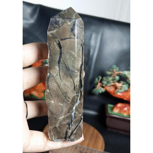 Jual Batu Natural Tower Lava Agate Rough Point UV Reactive (3 ...