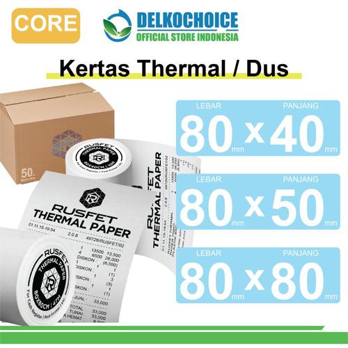 Jual Kertas Thermal Core Kertas Printer Resi Barcode POS DUS - Paper ...