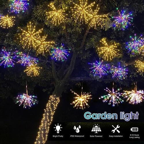 Jual Lampu Hias Gantung Model Kembang Api LED Lampu Hias Pohon Taman ...