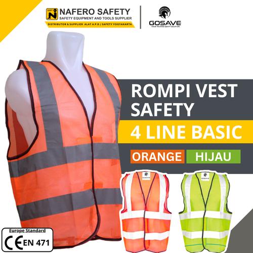 Jual ROMPI SAFETY PROYEK POLYESTER 4 LINE BASIC SCOTLIGHT APD K3 ...