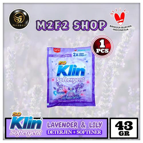Jual So Klin Bubuk Softergent Lavender & Lily | Deterjen + Softener ...